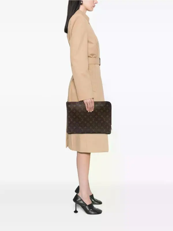 LOUIS VUITTON Monogram Canvas Etui Voyage Mm Clutch Bag