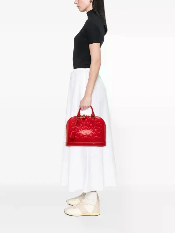 LOUIS VUITTON 2015 Monogram Vernis Alma Pm Handbag