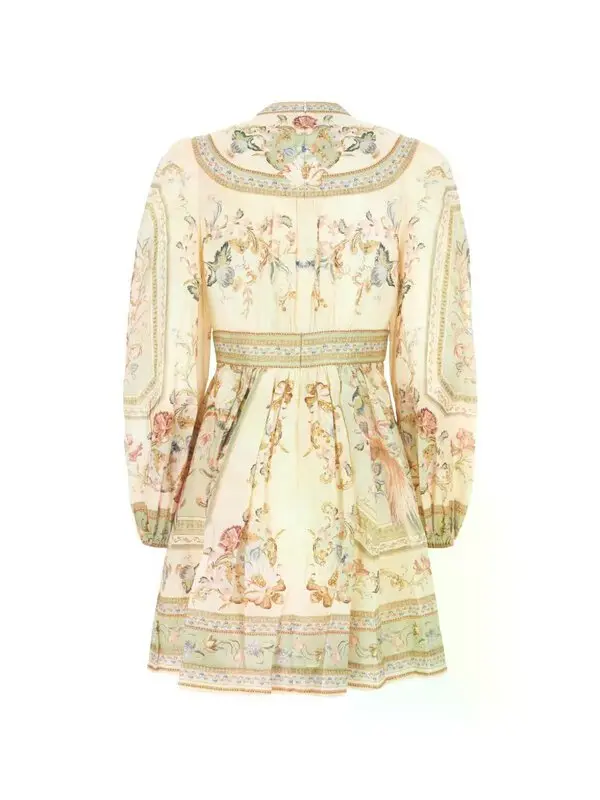 Zimmermann Roselight Linen Mini Dress