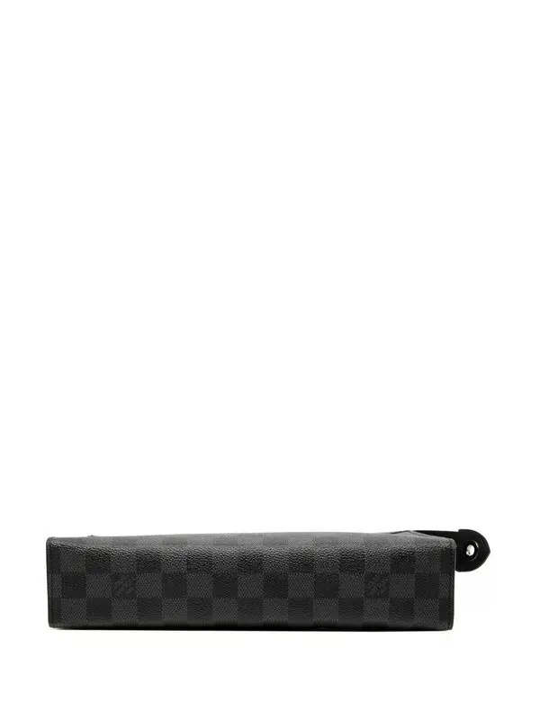 LOUIS VUITTON Damier Graphite Pochette Voyage Mm Clutch Bag