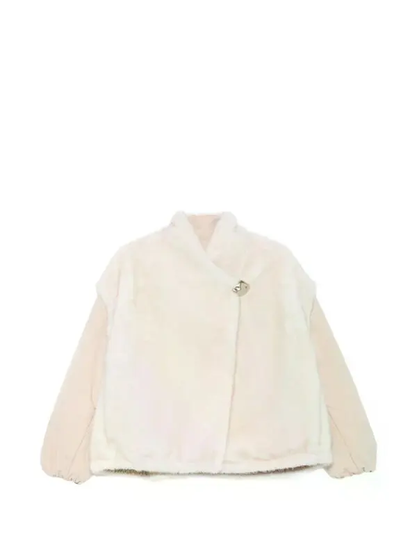 Moncler Logo-plaque Jacket - Neutrals