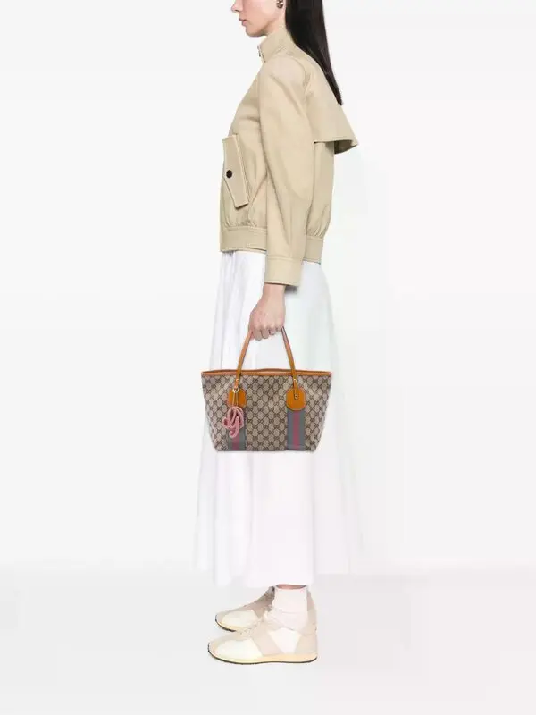 Gucci 2016-2026 Gg Canvas Web Jolie Tote Bag