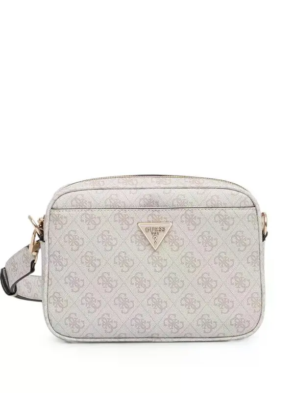 Guess Monogram-print Logo-plaque Shoulder Bag