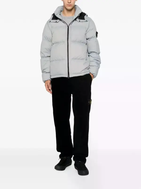 Stone Island Matt Ripstop Cordura Hooded Padded Jacket - Grey