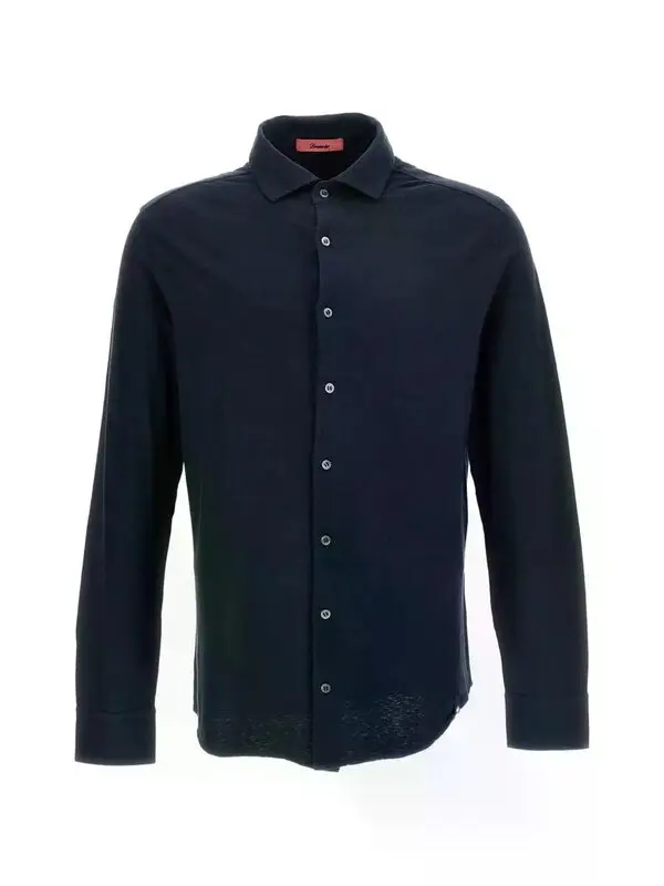 DRUMOHR Long-sleeve Button-down Shirt - Blue