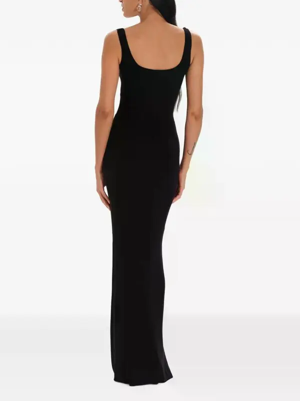 MANURI Kristen Bead Detail Maxi Dress - Black