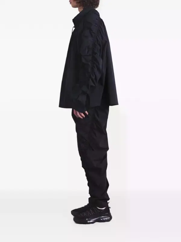 YOSHIOKUBO Ruched Drawstring-fastening Shirt Jacket