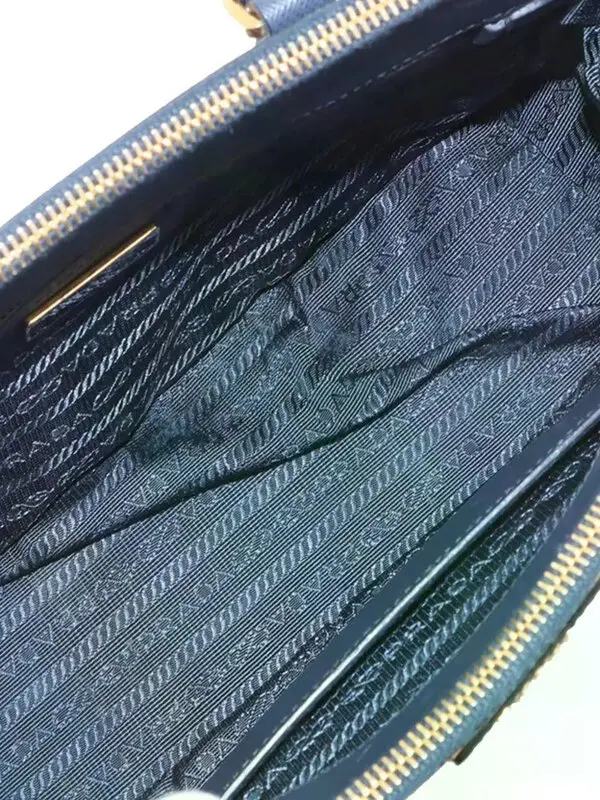 Prada Saffiano Lux Galleria Double Zip Satchel
