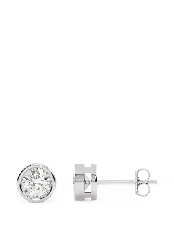 Diamond Essentials Diamond Stud Earrings In 14k White Gold
