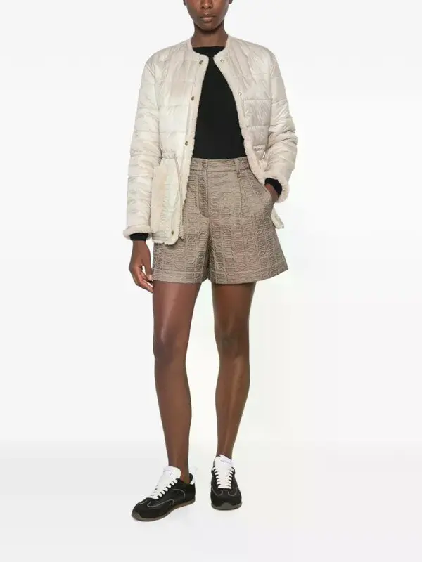 Moncler Quilted Logo-embroidered Shorts