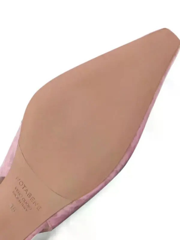 NOTABENE Emmely 70 Crocodile-effect Square-toe Pumps