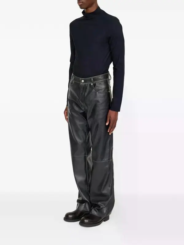 MAISON MARGIELA Leather-effect Trousers