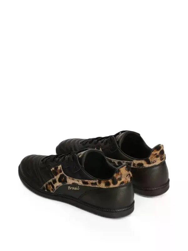 Dolce & Gabbana X Diadora Brasil Calfskin Leopard Print Sneakers