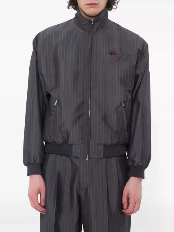 MAGLIANO X 247 Coach Tracksuit Pinstripe-pattern Jacket