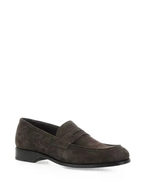 LIDFORT Suede Almond-toe Loafers