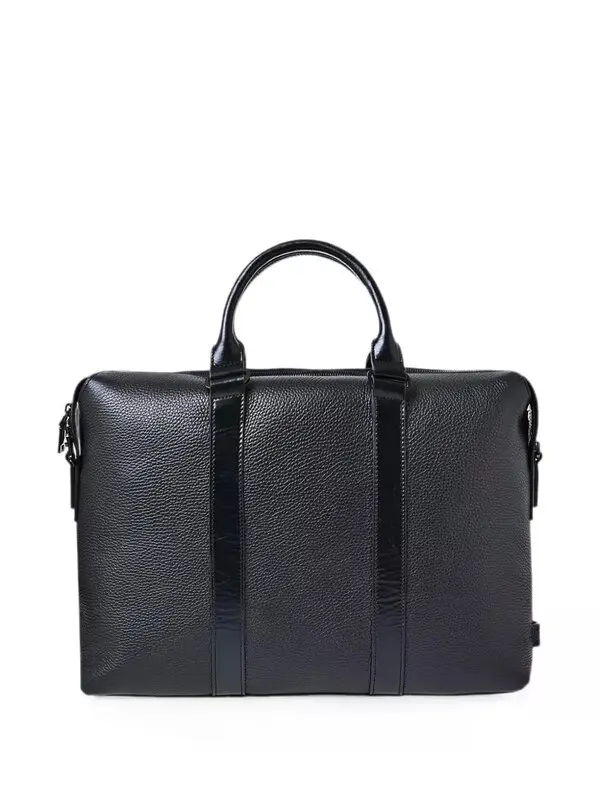 Pal Zileri Grained Leather Briefcase - Black