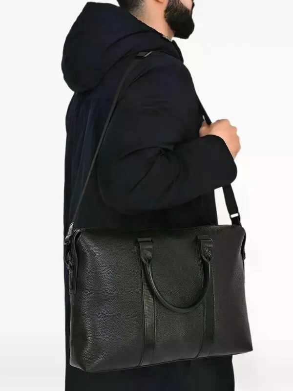 Pal Zileri Grained Leather Briefcase