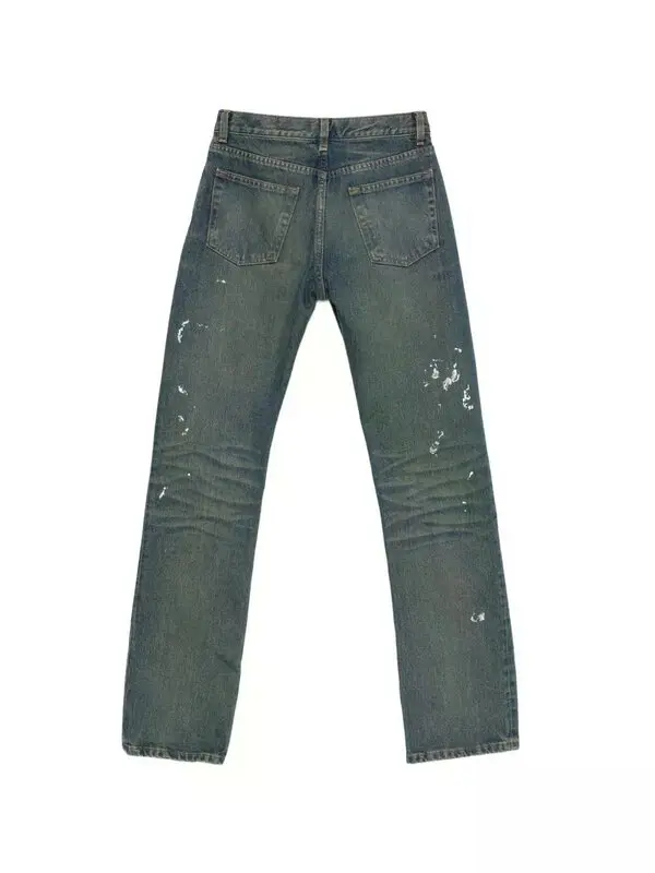 Helmut Lang 2000s Paint-splatter Jeans