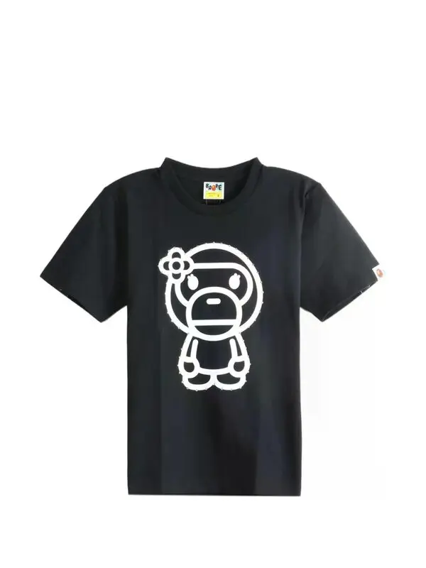 A BATHING APE Baby Milo Graphic T-shirt - Black
