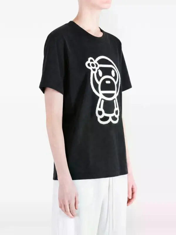 A BATHING APE Baby Milo Graphic T-shirt - Black