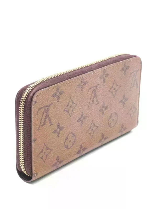 LOUIS VUITTON 2010s Zip Monogram Wallet - Brown