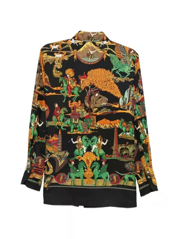 Hermès 1990s Silk Shirt