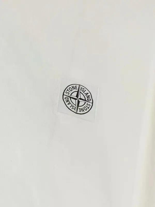 Stone Island Logo-patch Organic Cotton T-shirt