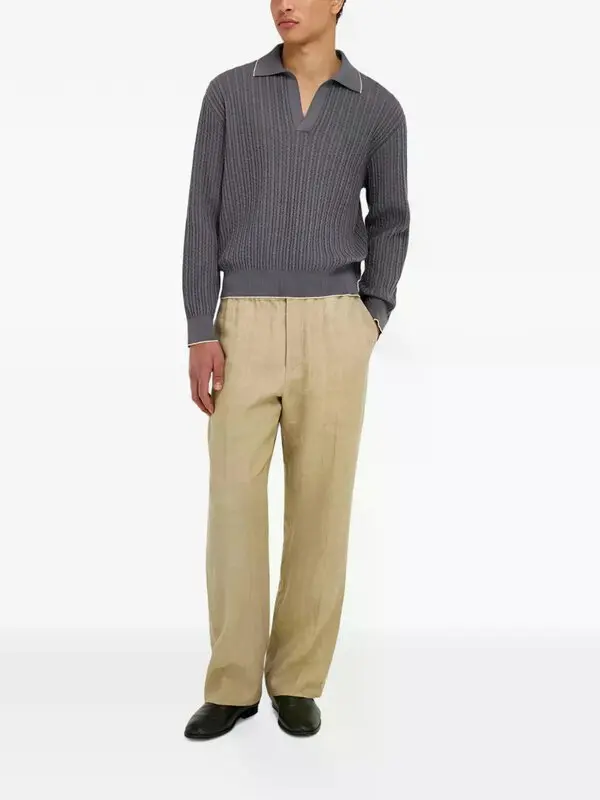 FERRAGAMO Knitted Polo Top