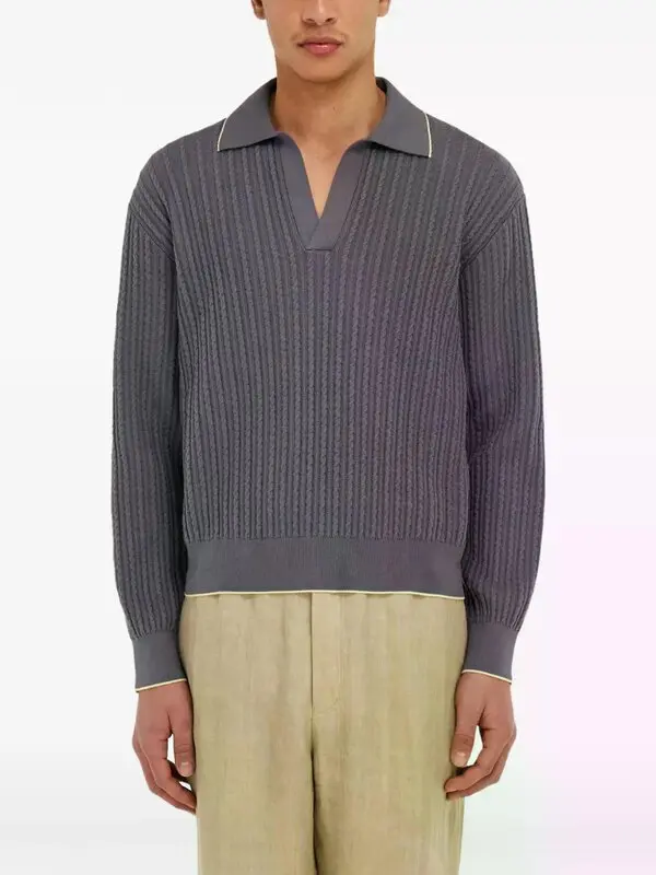 FERRAGAMO Knitted Polo Top