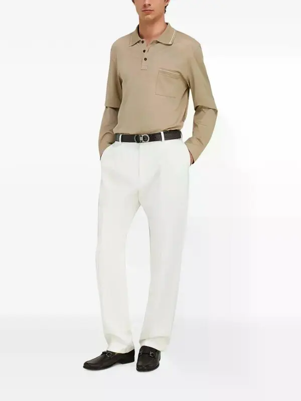 FERRAGAMO Long-sleeved Polo Shirt