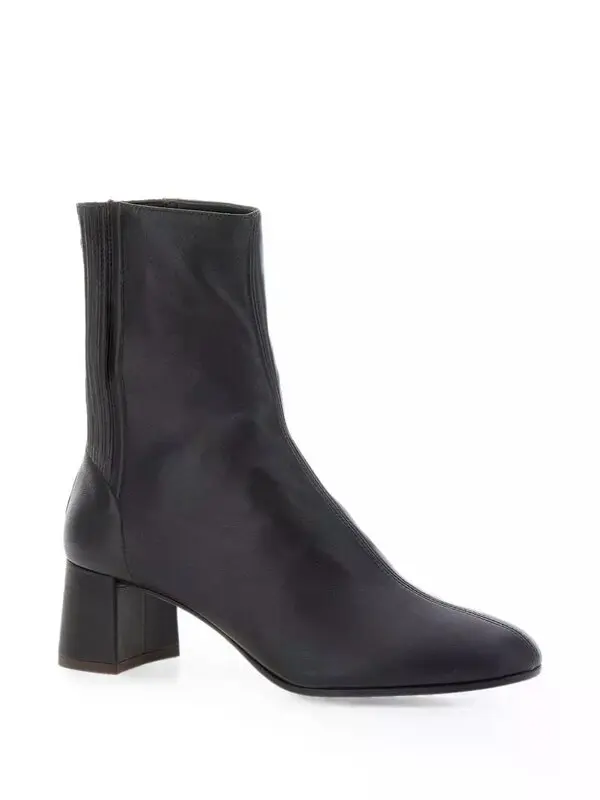AQUAZZURA Rear-zip Ribbed-panel Ankle Boots