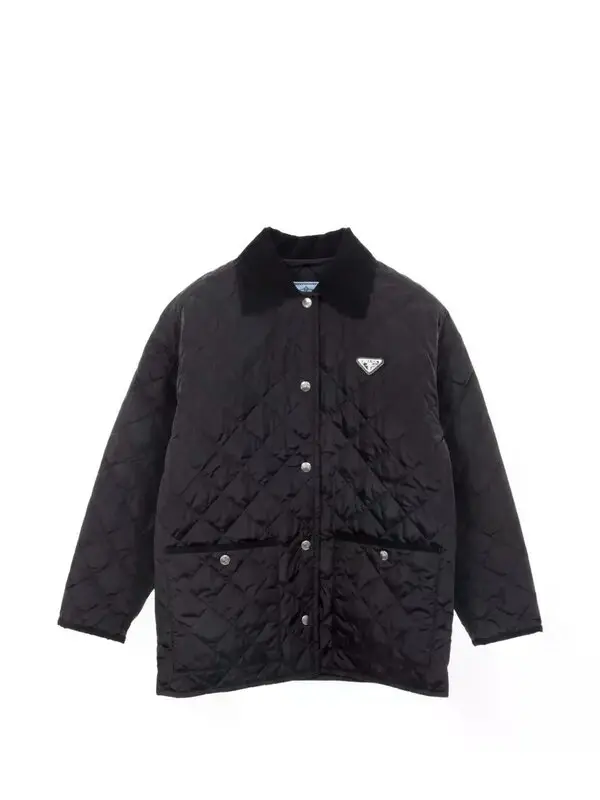 Prada Re-nylon Quilted Jacket - Black