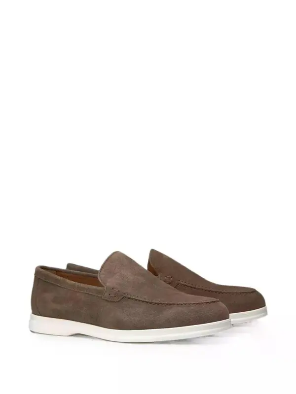 DOUCAL'S Suede Slip-on Loafers