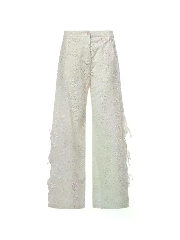 MC2 SAINT BARTH Sangallo Palazzo Pants - Neutrals