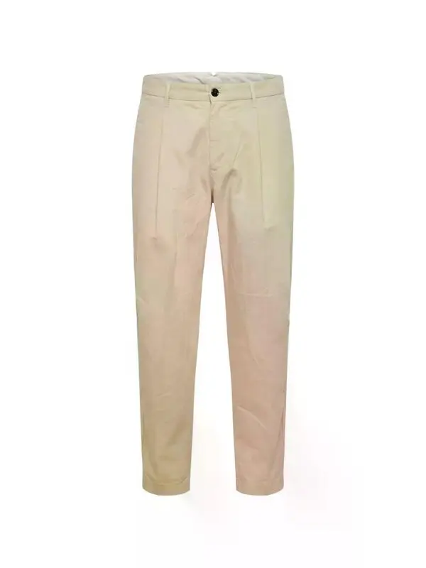 NINE:INTHE:MORNING Panelled Pleated Trousers - Neutrals