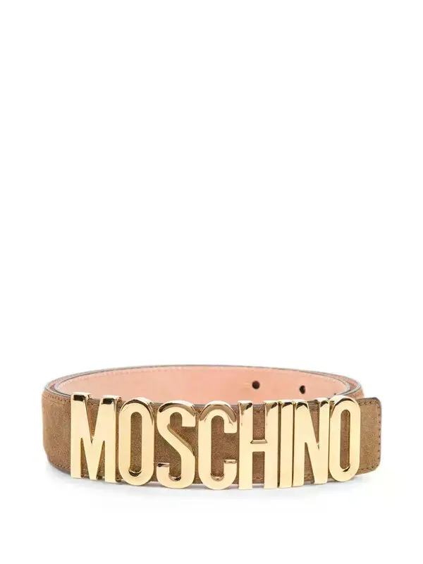 Moschino Logo-plaque Belt
