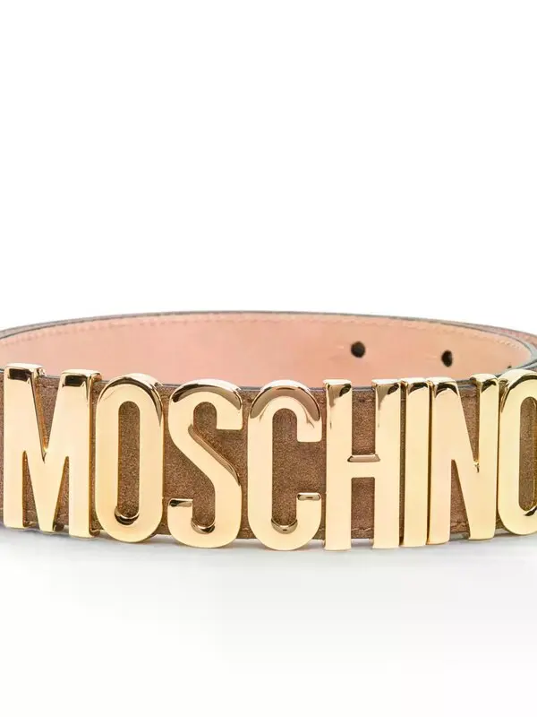 Moschino Logo-plaque Belt