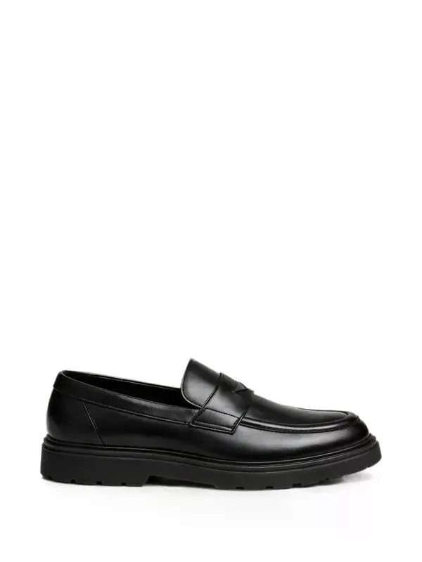DOUCAL'S Leather Loafers - Black