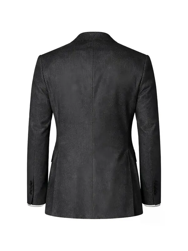 Pal Zileri Logo-plaque Single-breasted Jacket - Blue