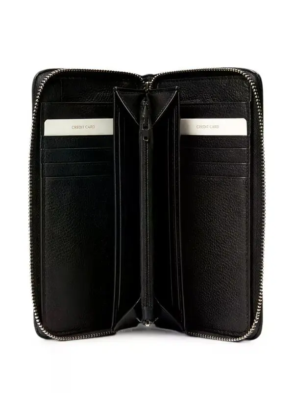 TOMBOLINI Grained Leather Zip-around Wallet