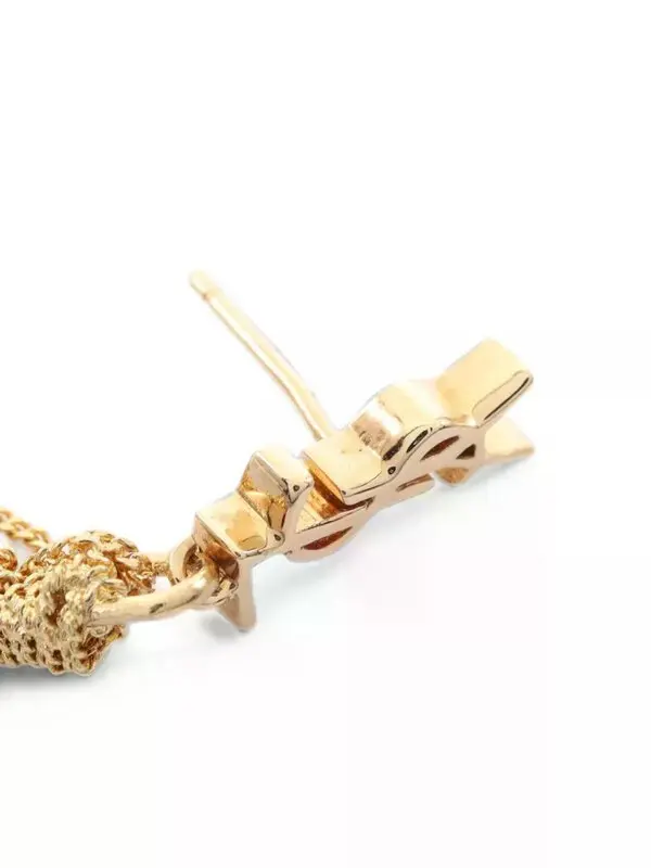 Saint Laurent 2010s Cassandre Tassel Earrings - Gold