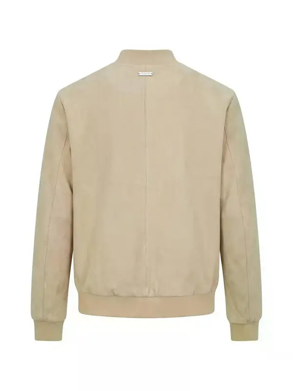TOMBOLINI Suede-finish Zip-up Bomber Jacket