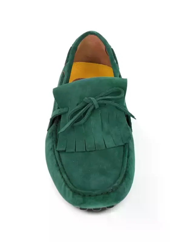 DOUCAL'S Fringed Suede Loafers