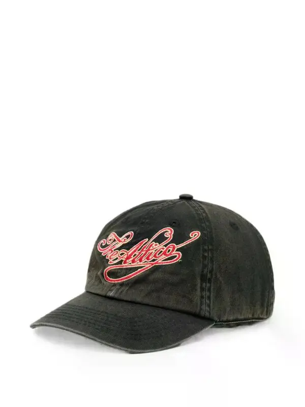 Attico Logo-embroidered Cap - Black