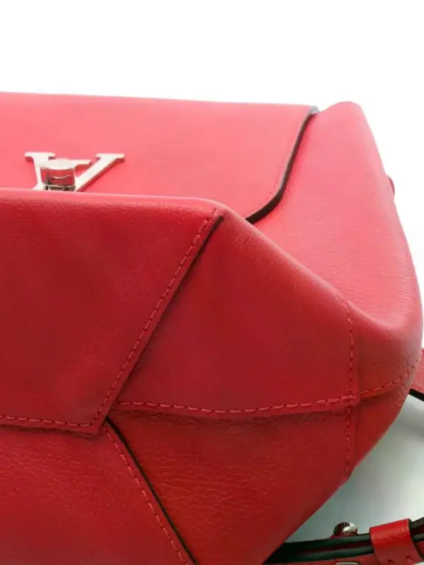 LOUIS VUITTON Lockme Leather Backpack - Red