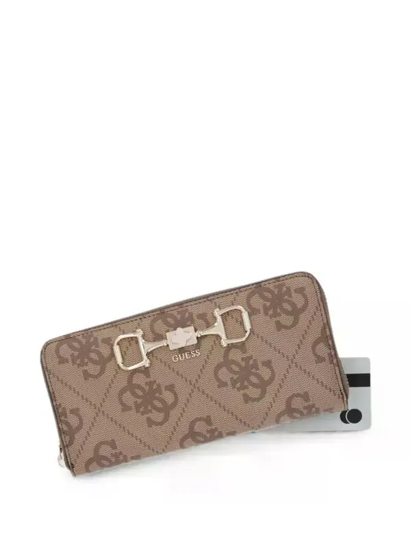 Guess Logo-print Zip-up Wallet