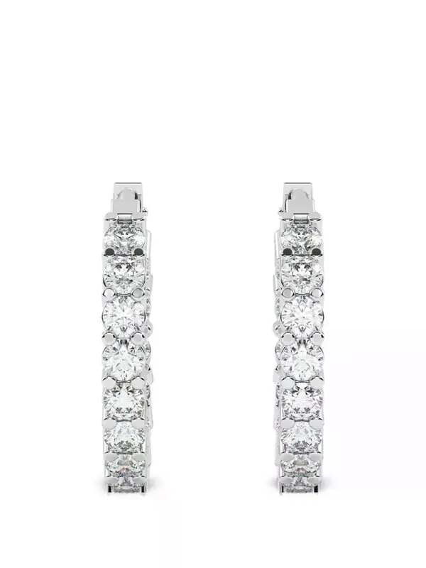 DIAMOND ESSENTIALS Laboratory-grown Diamond Hoop Earrings