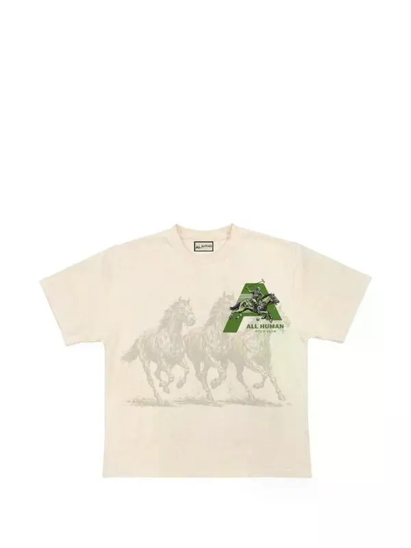 ALL HUMAN Show Stopper Distressed-effect T-shirt