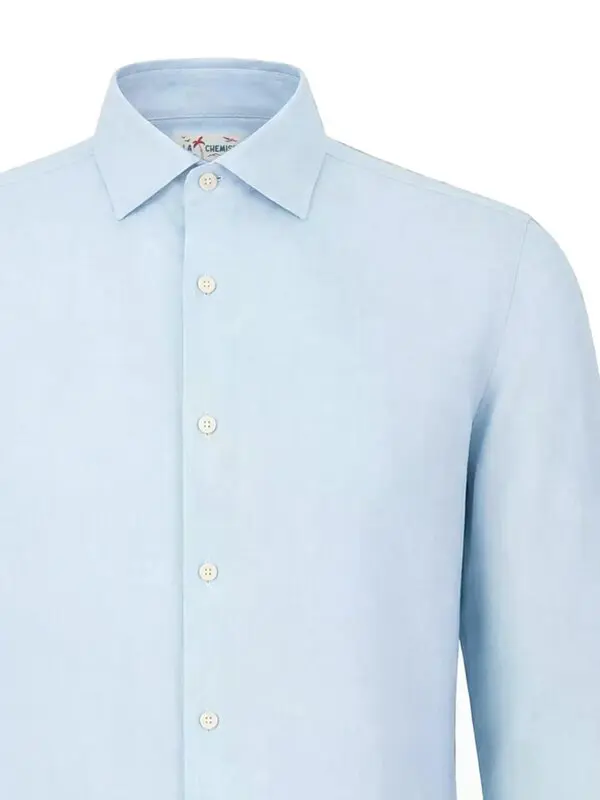 MC2 SAINT BARTH Long-sleeved Linen Shirt