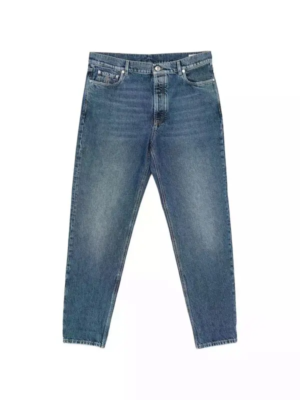 Brunello Cucinelli Faded-effect Straight-leg Jeans